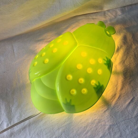IKEA | Other | Childrens Ladybug Lime Green Wall Night Light Onoff ...